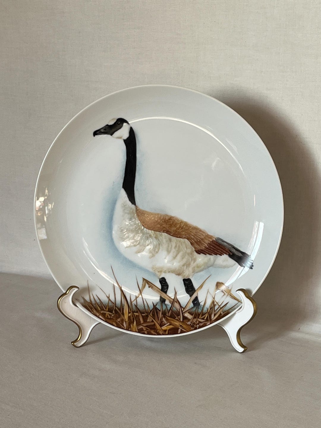 Canadian Goose Art Plate Nancy Sager - Etsy