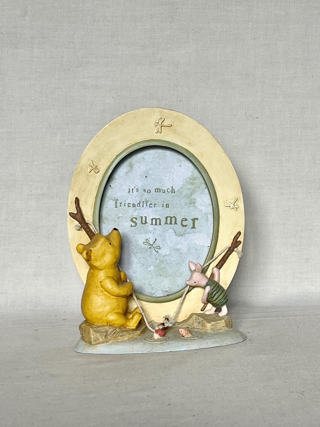 Pooh and Piglet Fishing Picture Frame - Etsy