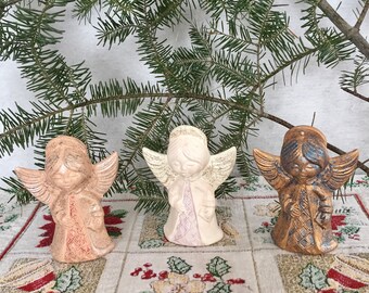 Trio Ceramic Angels | Etsy
