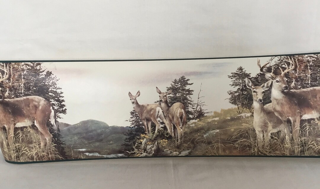 Whitetail Deer Wallpaper Border - Etsy