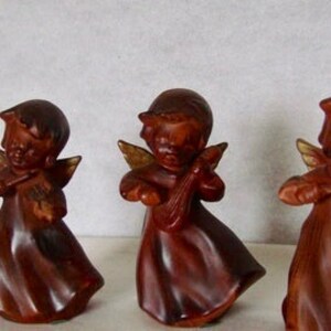 Three Vintage Ceramic Angels Playing Musical Instruments - Etsy