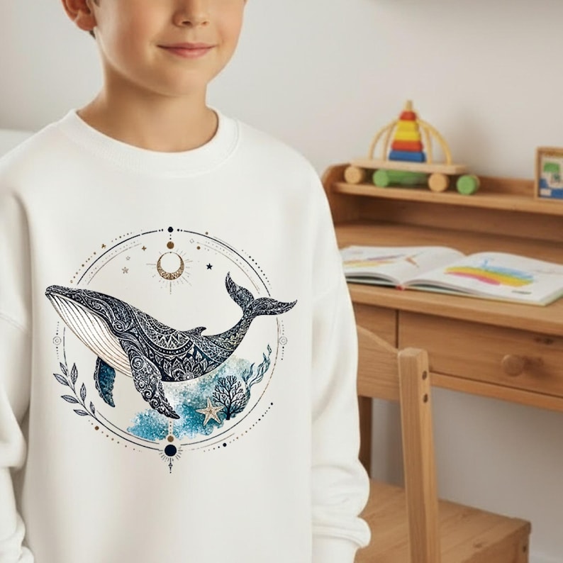 Boho Mandala Whale SVG PNG | Ocean Sea Life Cricut File (digital ...