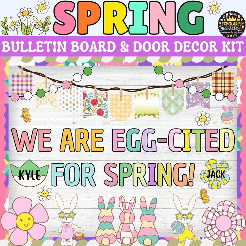 Bunny Bulletin Board - Etsy