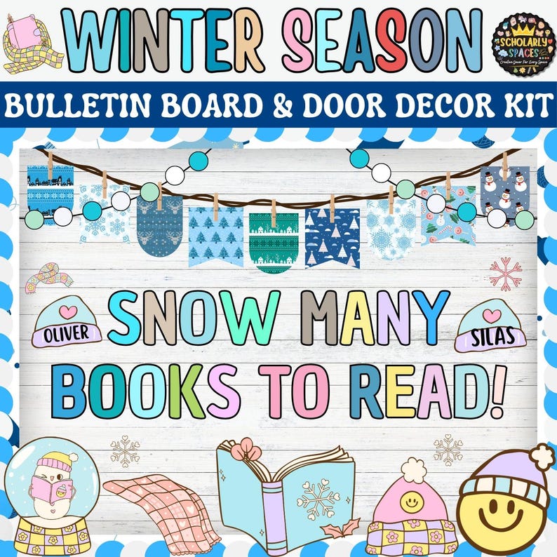 Winter Wonderland Bulletin Board Kit | Cute and Editable Classroom ...
