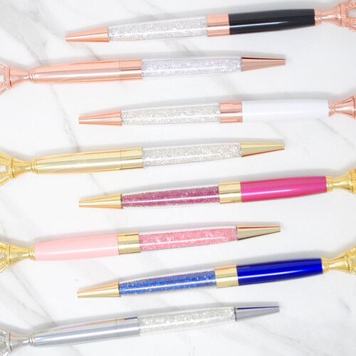 QUEEN CROWN PEN Large Crown Top Pens Crystal Gem Wedding - Etsy