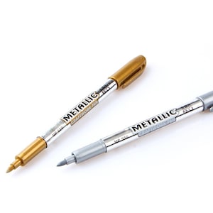 METALLIC GOLD or SILVER Marker Metallic Paint Marker, Photo Album ...
