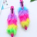 RAINBOW FUR PEN Multi Color 6-in-1 Pen Fuzzy Pom Pens | Etsy