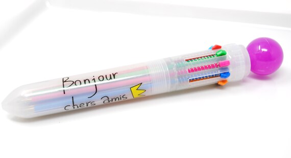 Multicolored Pen Amazon.com : 100 Pcs 6 In 1 Multicolor Ballpoint Pen