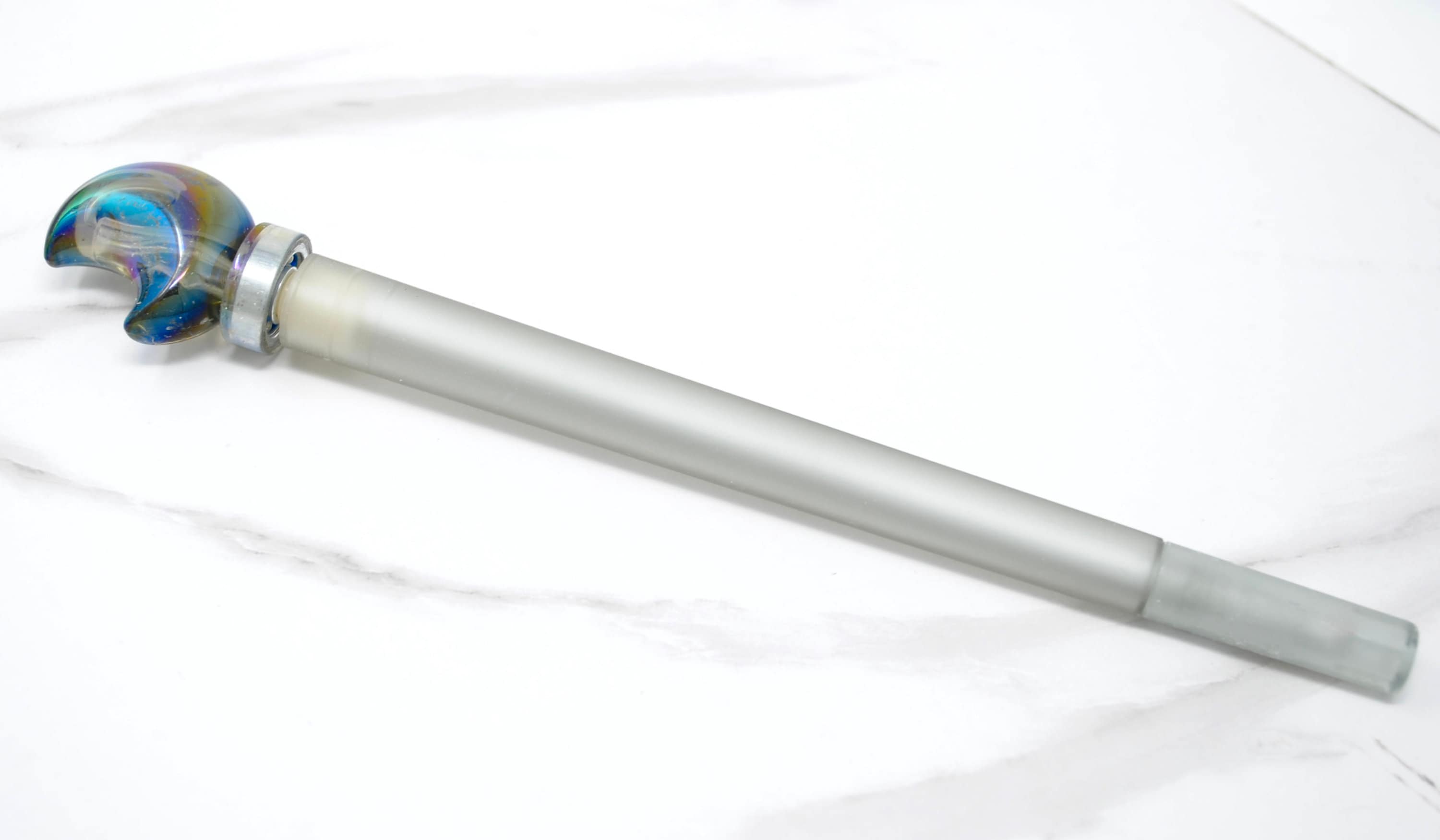 GLASSY CRESCENT MOON Pen 1pc Iridescent Moon Pen Pretty | Etsy