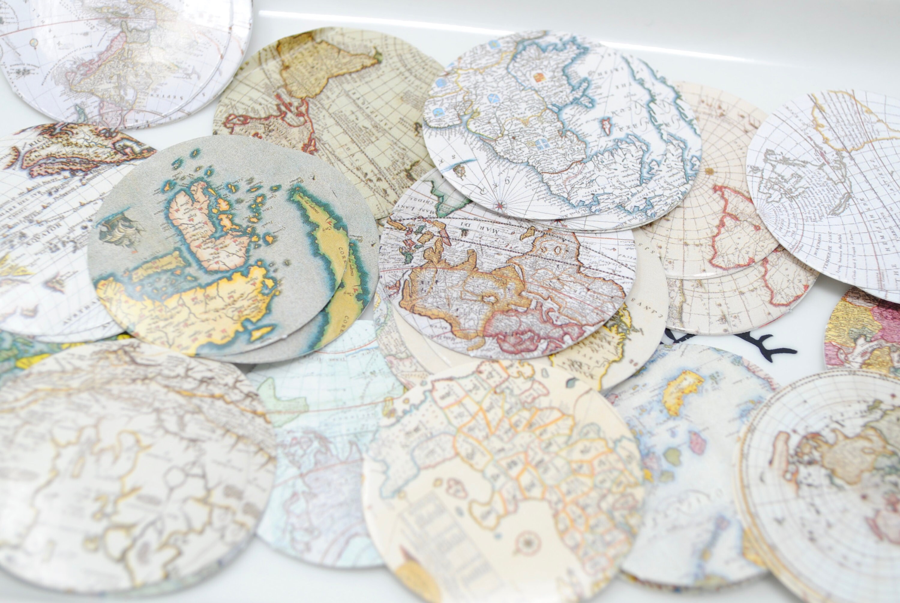 WORLD STICKERS 45pc Vintage World Map Stickers Vintage Map | Etsy