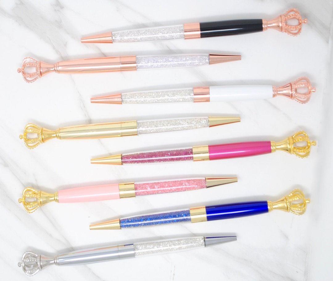 QUEEN CROWN PEN | Large Crown Top Pens | Crystal Gem Wedding Pen | Luxe ...