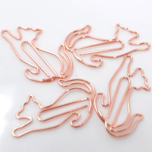Animal Paper Clips - 5pc | Planner Office Supplies | Rose Gold Planner ...