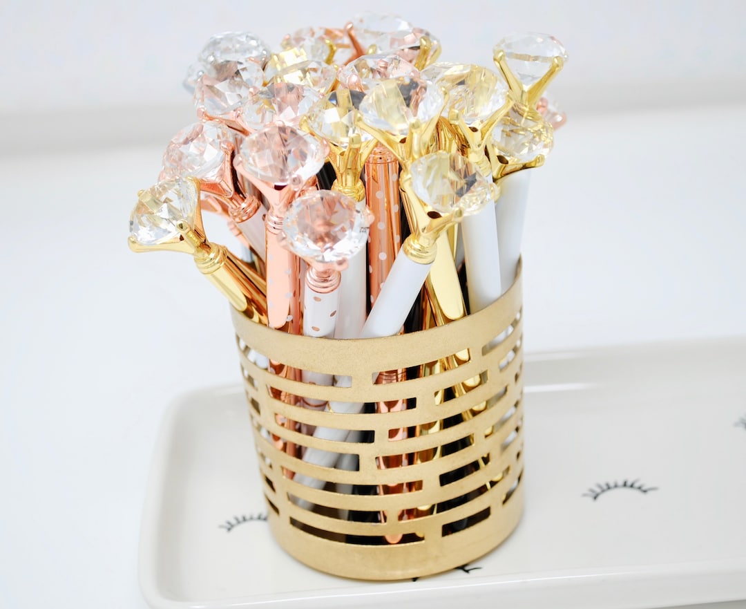DIAMOND PENS | Crystal Diamond Gem Pen | Wedding Guest Book Pen ...