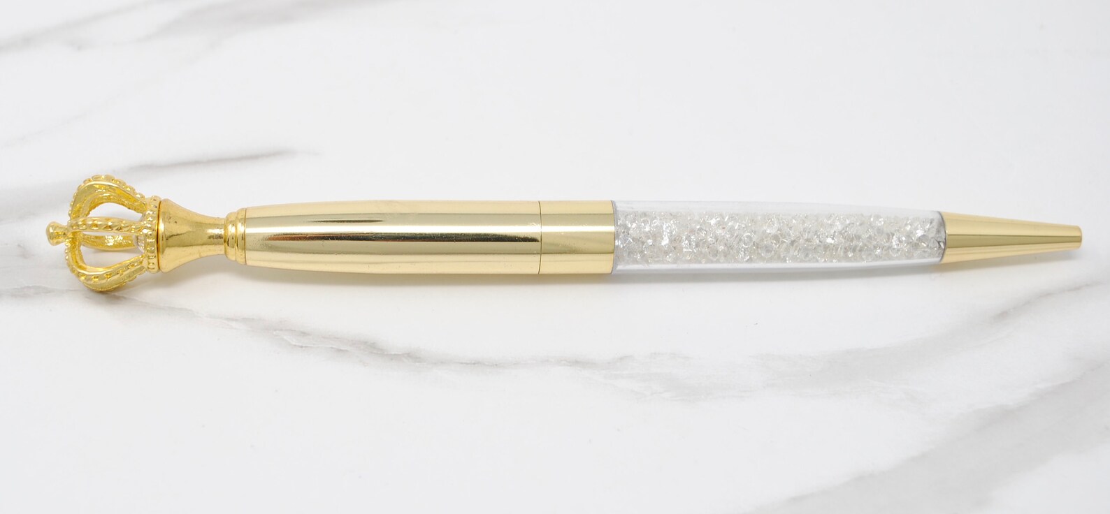 QUEEN CROWN PEN Large Crown Top Pens Crystal Gem Wedding | Etsy