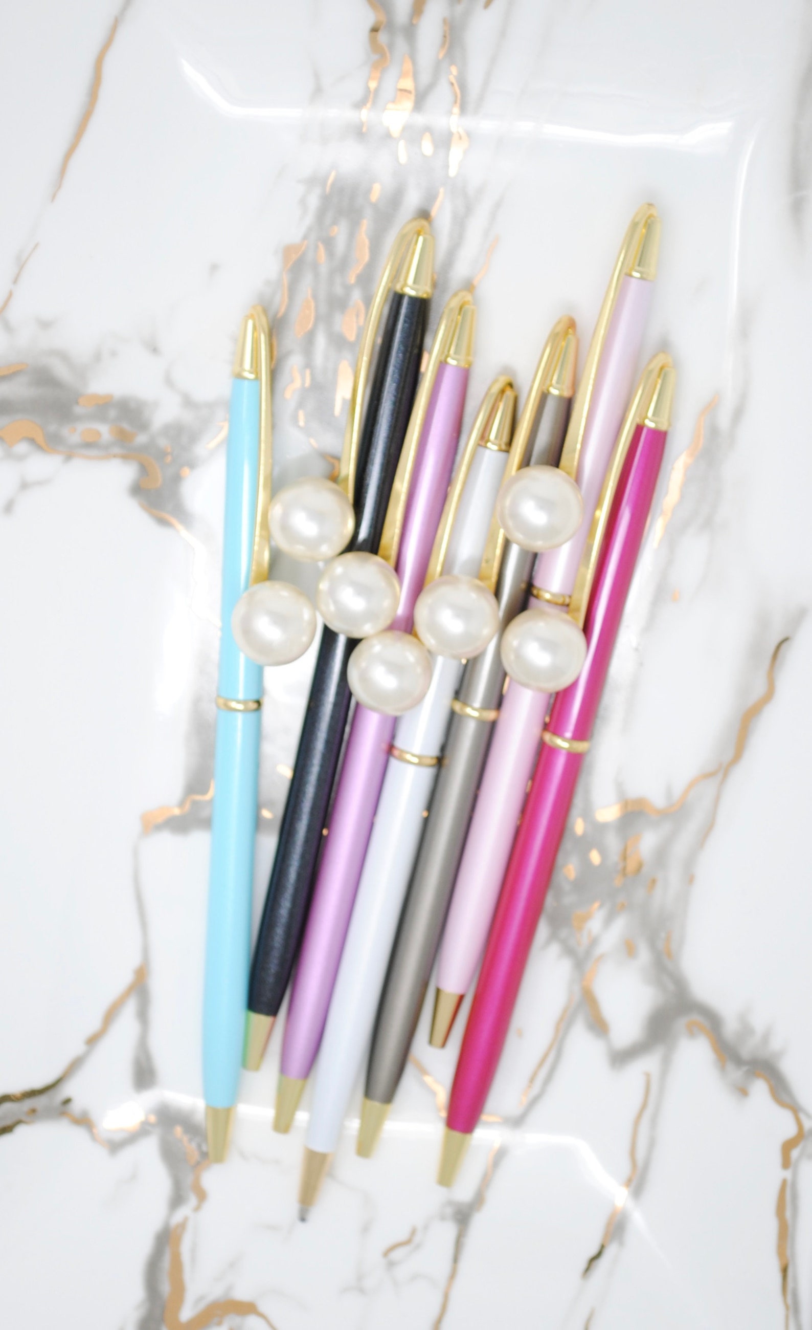 SLIM PEARL PEN Large Pear Pen Wedding Guest Book Pen | Etsy