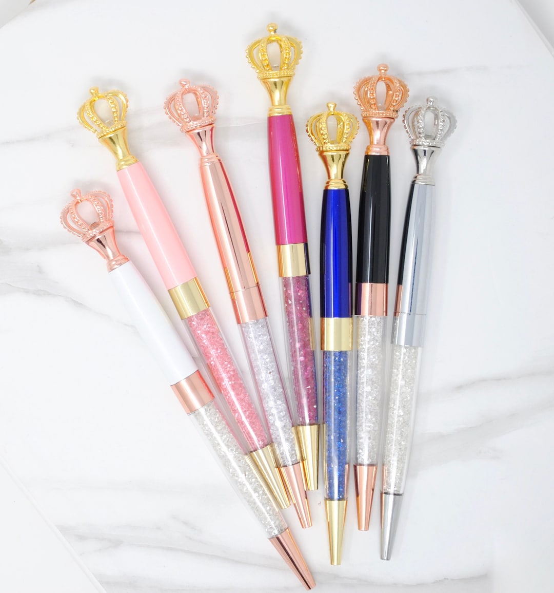 QUEEN CROWN PEN | Large Crown Top Pens | Crystal Gem Wedding Pen | Luxe ...