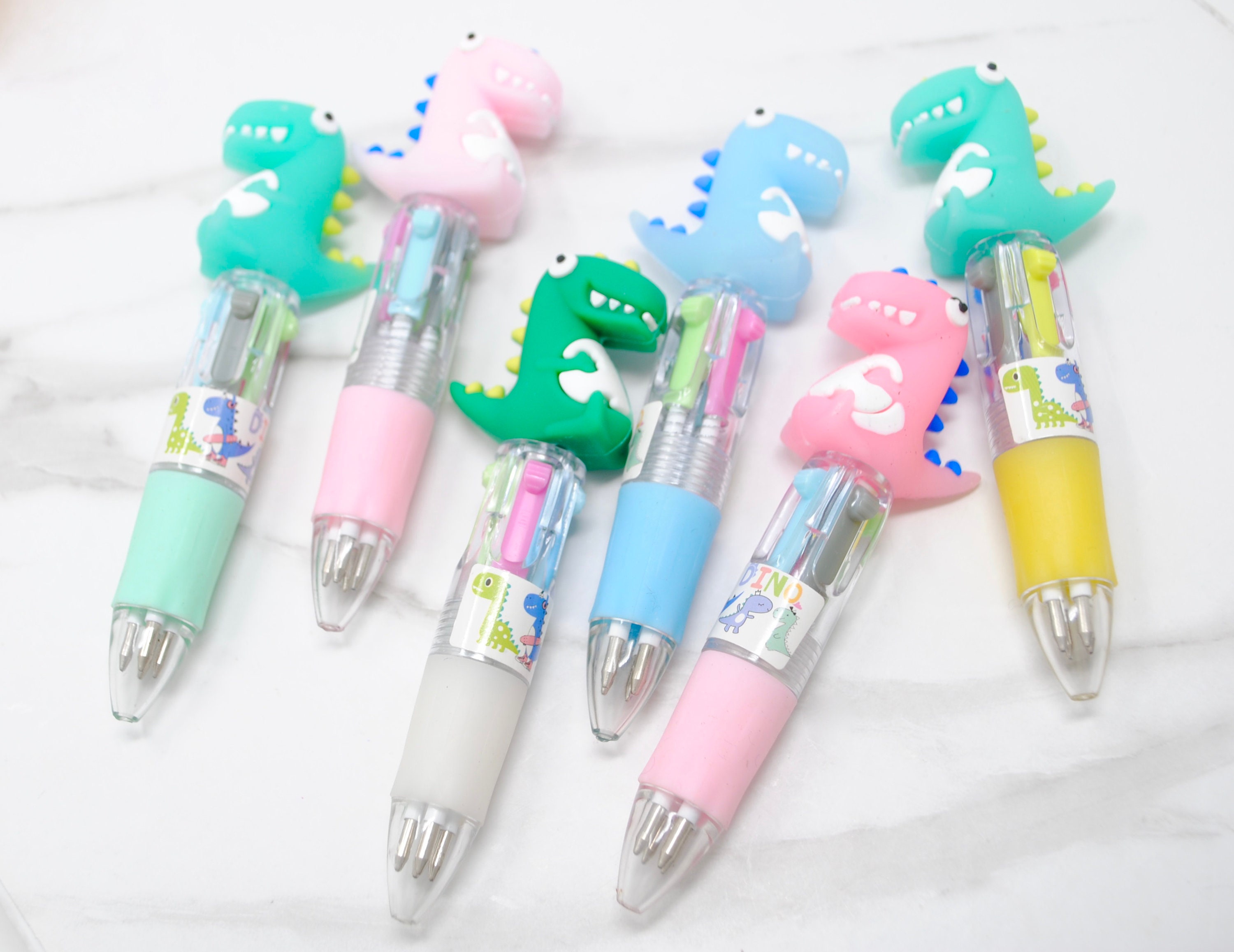 MINI DINOSAUR PEN 4 Colors in 1 Dinosaur Party Favors - Etsy UK