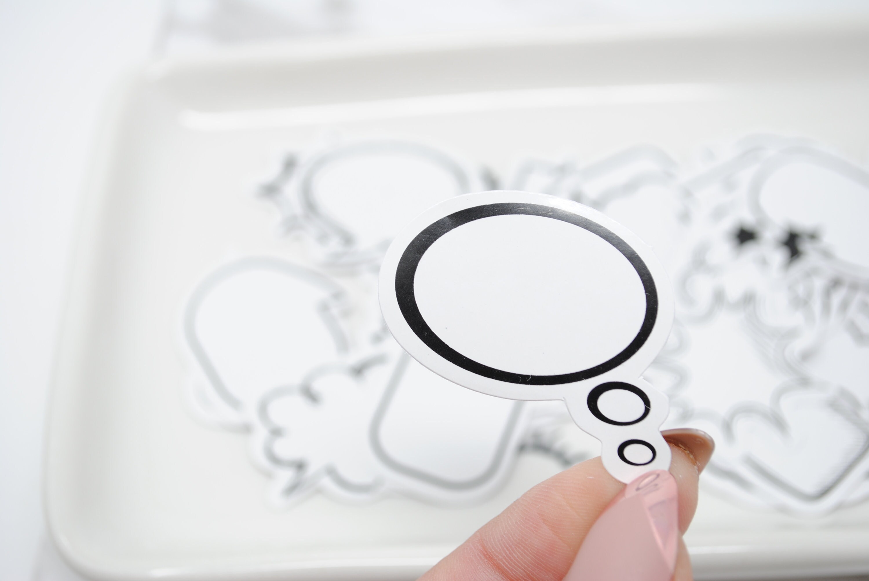 THOUGHT BUBBLE STICKERS 45pc Cartoon Speech Bubble | Etsy