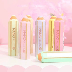 Pastel Eraser in Pencil Shape Colorful Pastel Eraser Ombre - Etsy