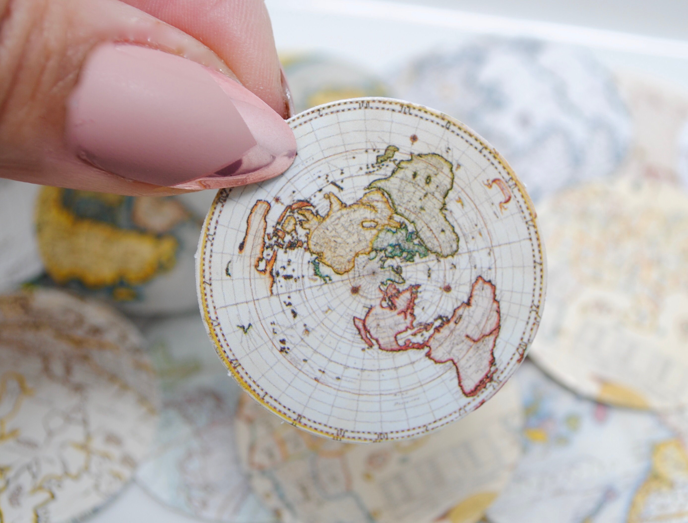 WORLD STICKERS 45pc Vintage World Map Stickers Vintage Map | Etsy