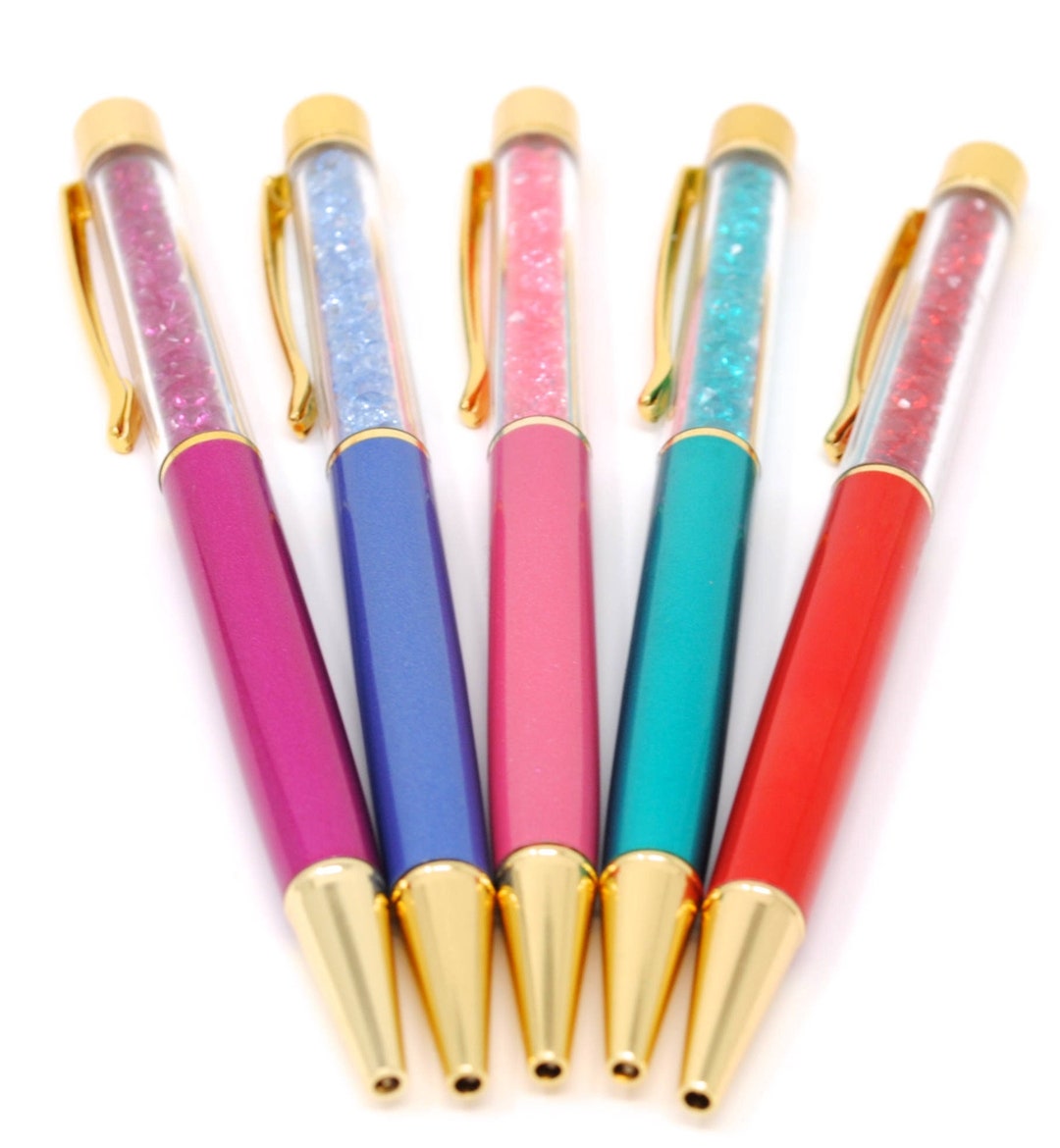 Crystal Pens| Rainbow of Colors, Crystal Diamond Planner Pen ...