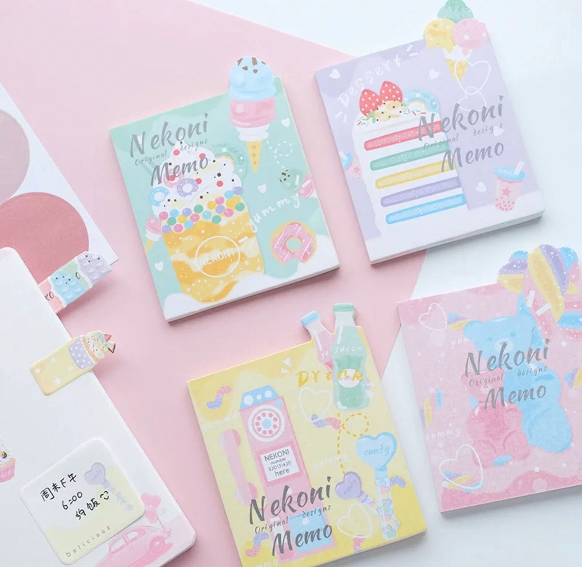 Memo Notepad Kawaii Memo Note Pad Cute Memo Pad Memo | Etsy