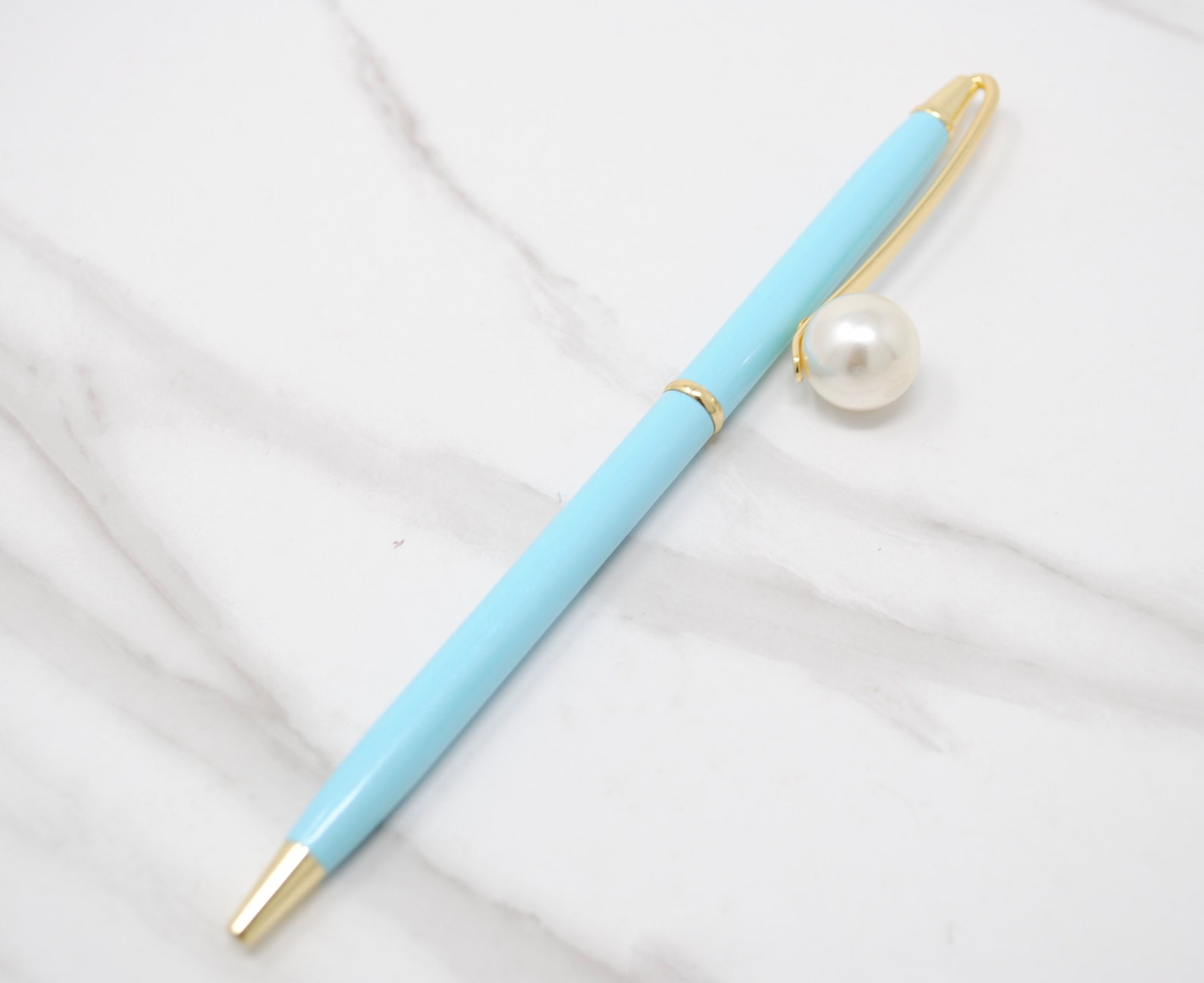 SLIM PEARL PEN Large Pear Pen Wedding Guest Book Pen - Etsy