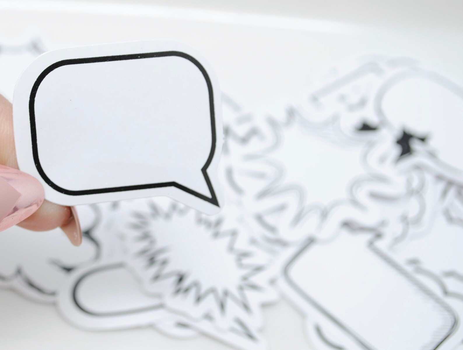 THOUGHT BUBBLE STICKERS 45pc Cartoon Speech Bubble - Etsy