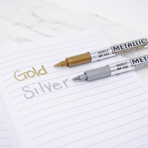 METALLIC GOLD or SILVER Marker Metallic Paint Marker, Photo Album ...