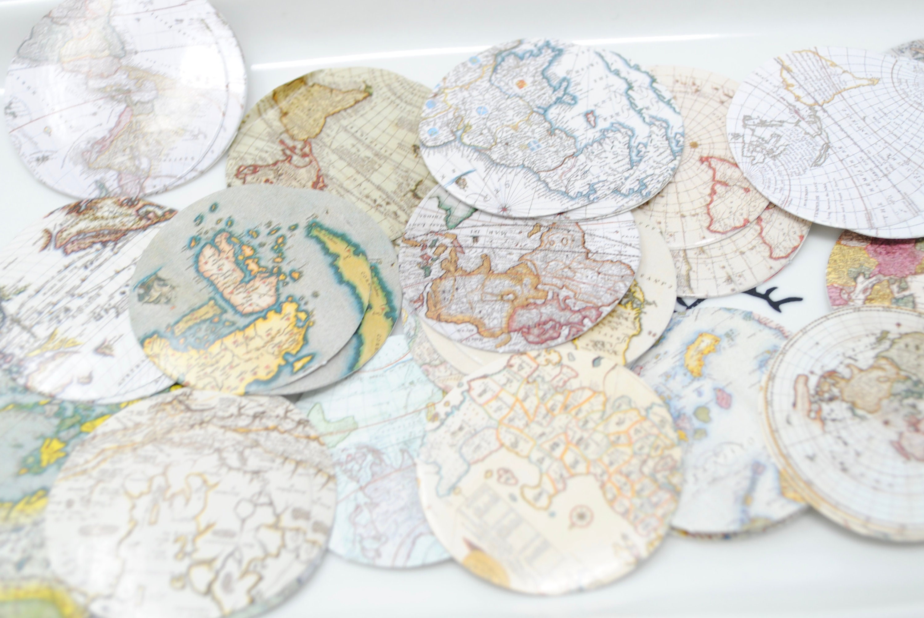 WORLD STICKERS 45pc Vintage World Map Stickers Vintage Map | Etsy