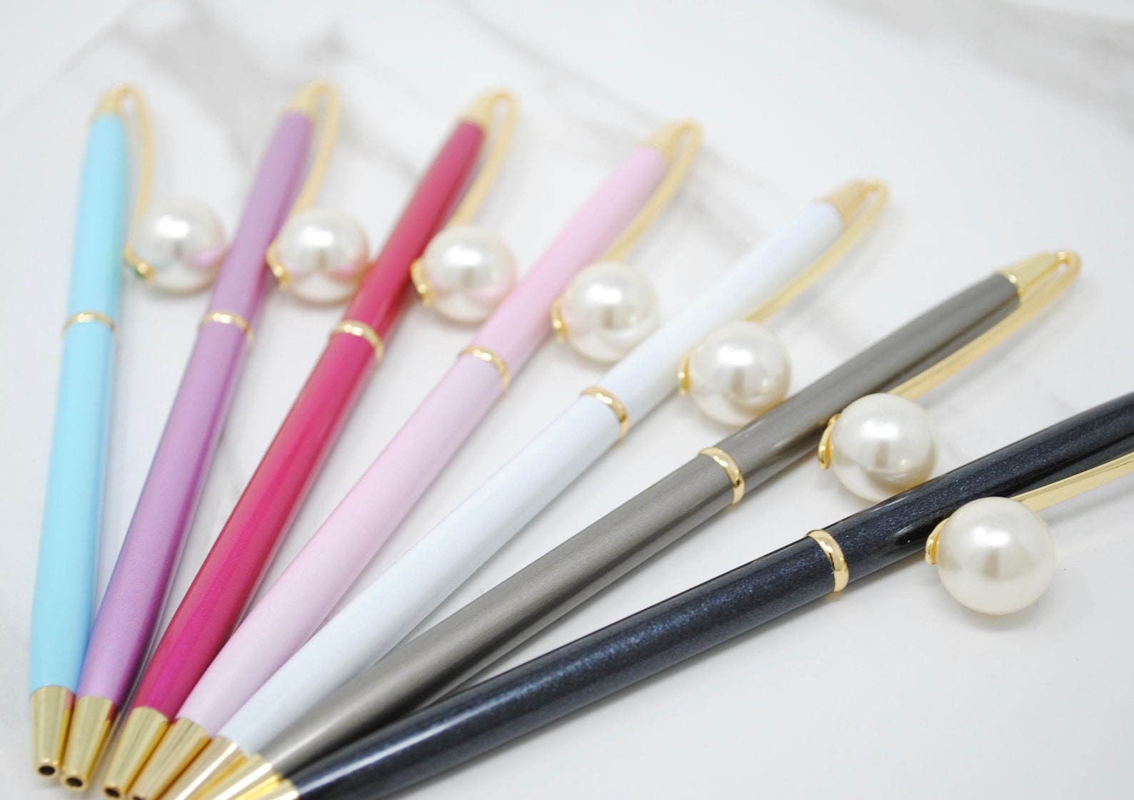 SLIM PEARL PEN Large Pear Pen Wedding Guest Book Pen - Etsy
