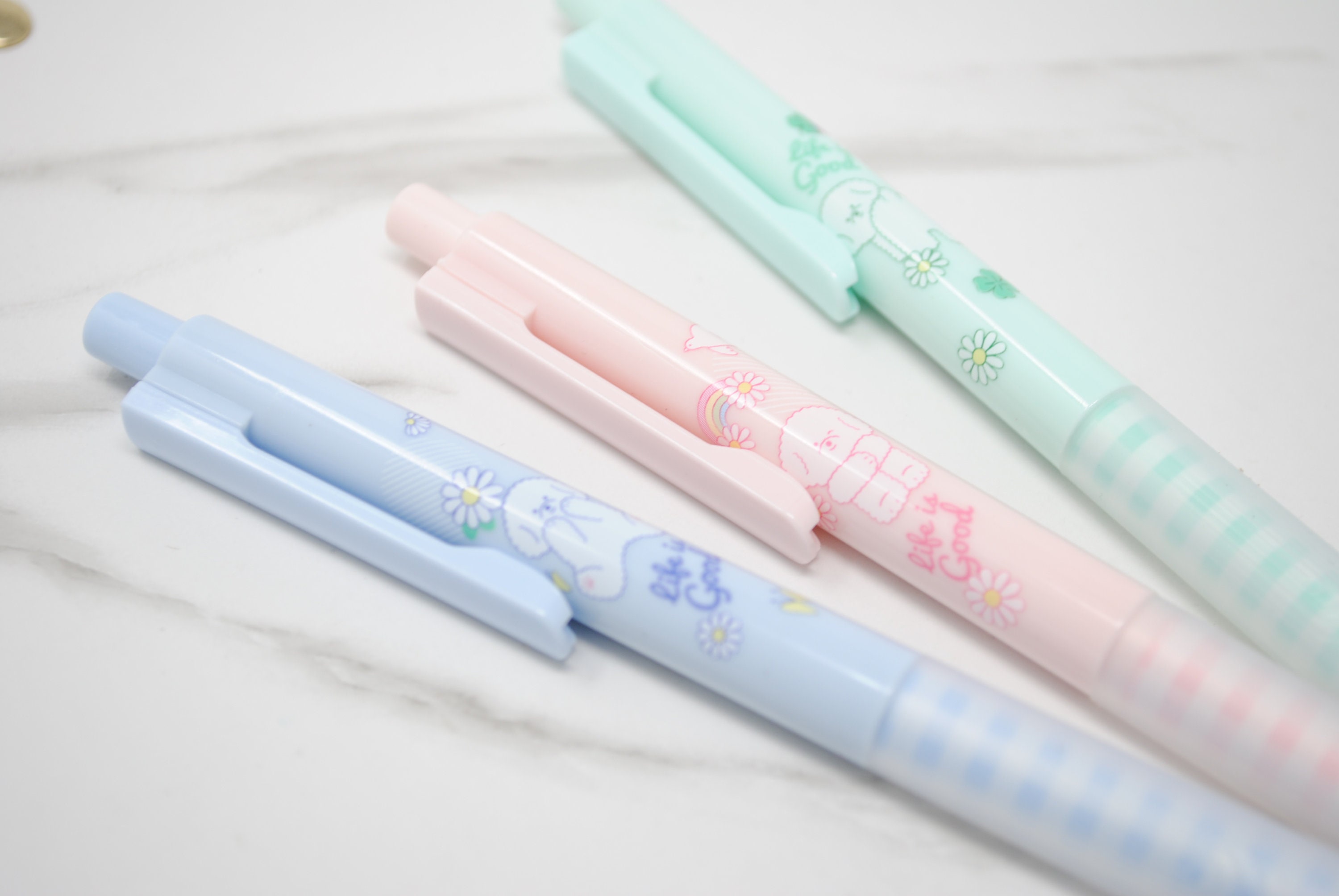 Cute PASTEL GEL Pen | 3pc or 1pc Minimalist Kawaii Stationery ...