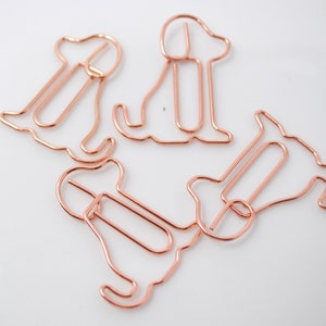 Animal Paper Clips - 5pc | Planner Office Supplies | Rose Gold Planner ...