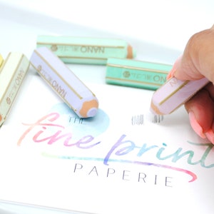 Pastel Eraser in Pencil Shape Colorful Pastel Eraser Ombre - Etsy
