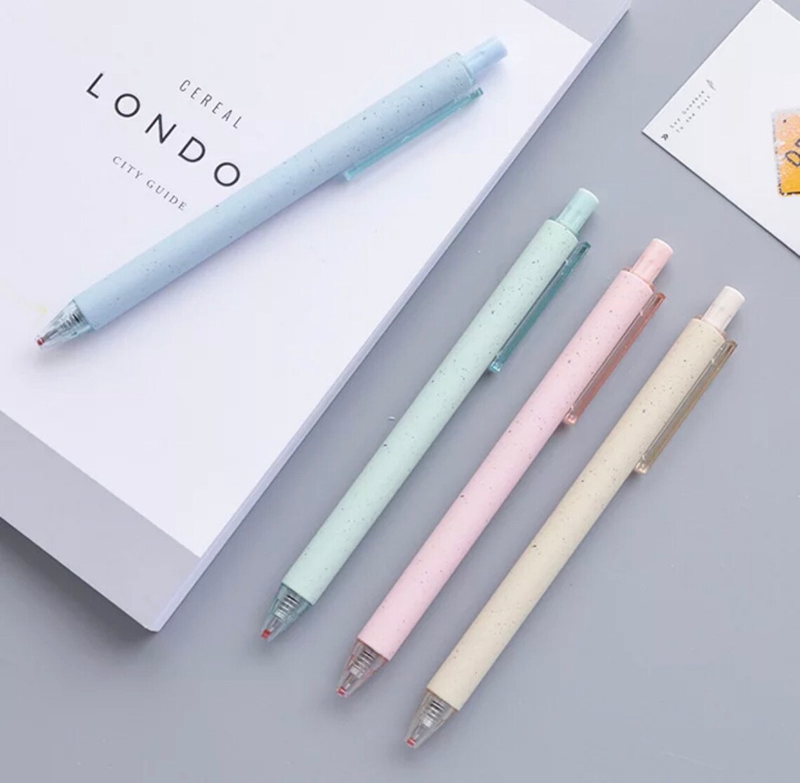 SPECKLED PASTEL GEL Pen Minimalist Stationery Kawaii | Etsy