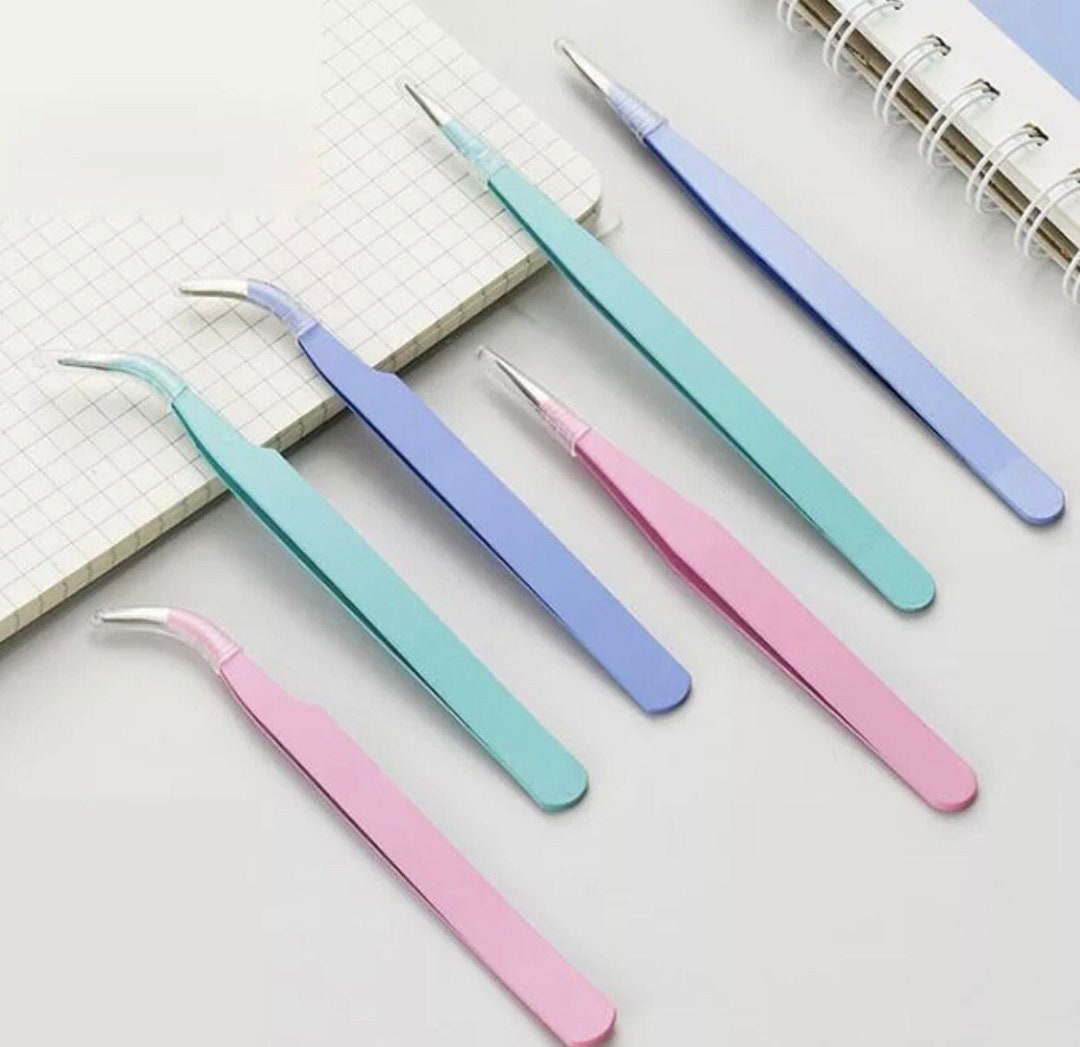 Sticker Tweezers | Precision Fine Tip Crafting Tweezers | Nail Art ...
