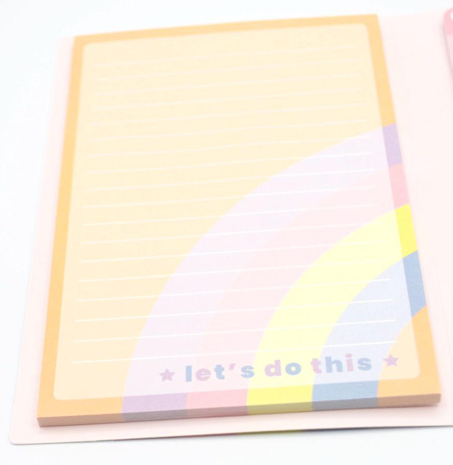 Pastel Rainbow Sticky Note Booklet, Kawaii Sticky Notes Tab Flags ...
