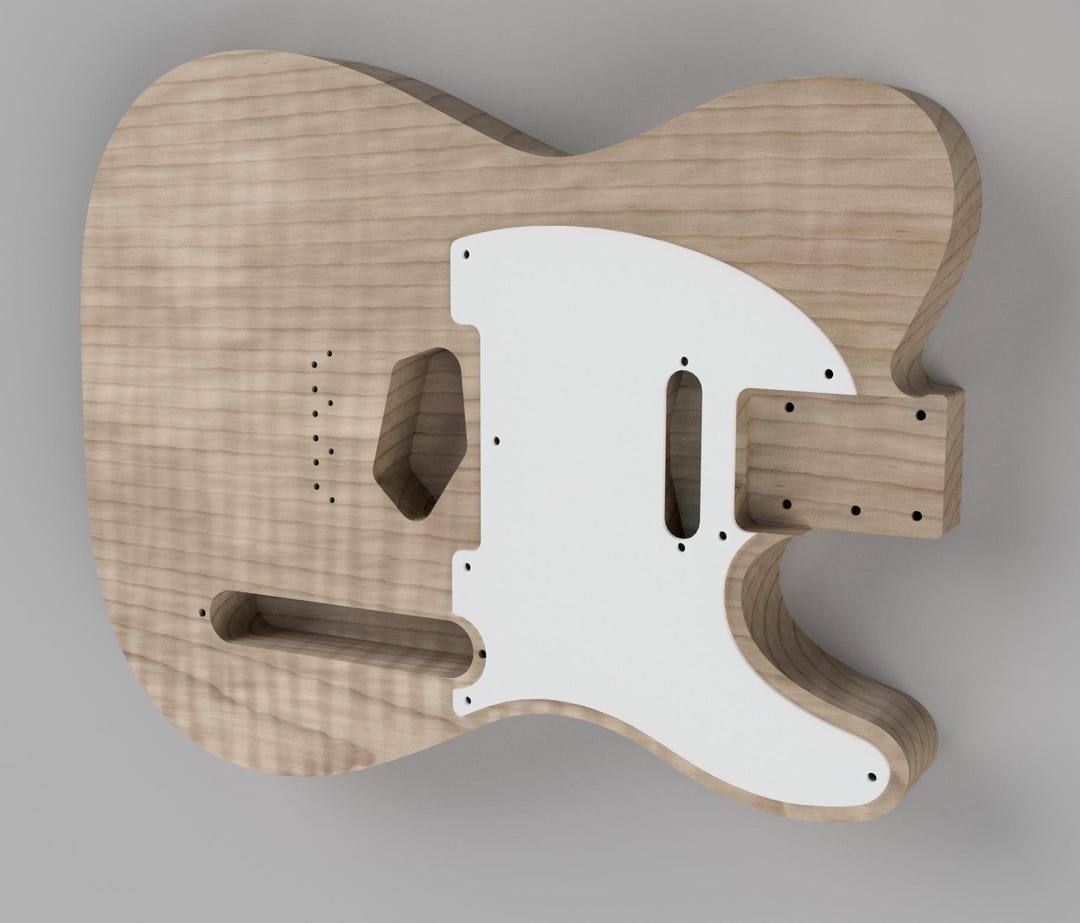 Telecaster DXF STL Files for CNC - Etsy