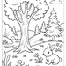 Nature-themed Kids Coloring Page – Instant Download, Fun Art Activity ...