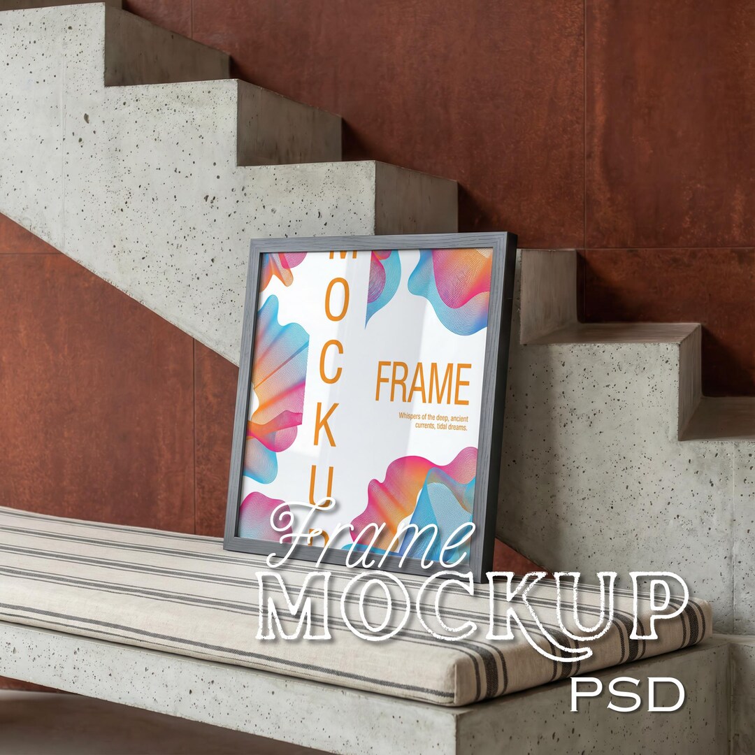 Square Frame Mockup PSD | 1x1 Ratio Artwork Display | Gallery Wall ...