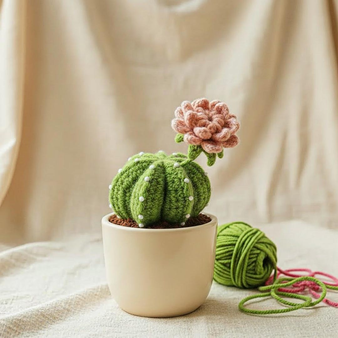Crochet Pattern PDF | Easter Lily Cactus Amigurumi Plant, Realistic ...