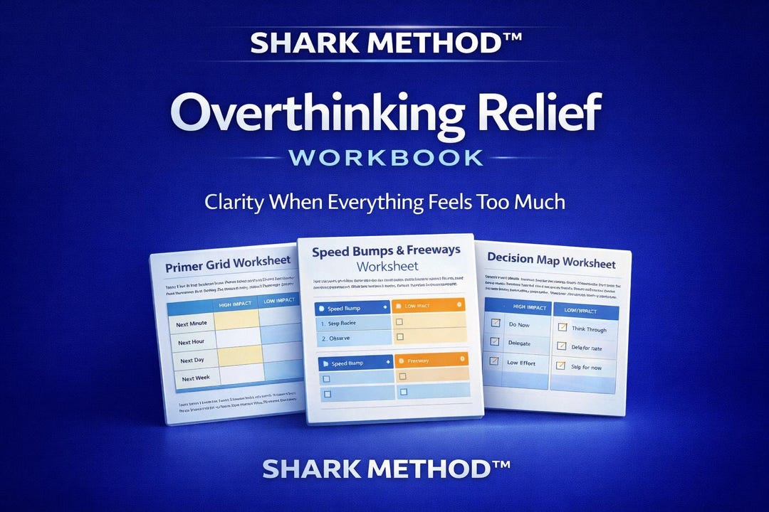 Overthinking Relief Workbook | Mental Clarity When Everything Feels Too ...