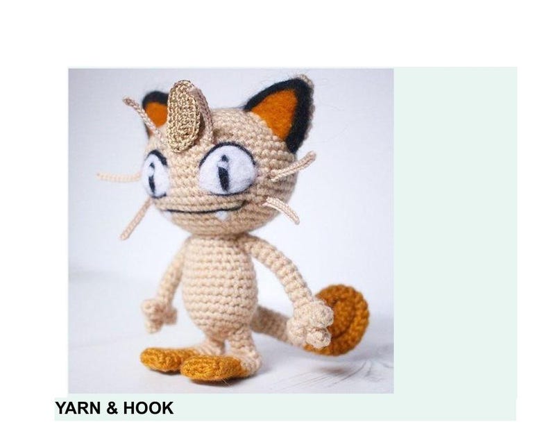 Meowth Crochet Pattern PDF PATTERN - Etsy Canada