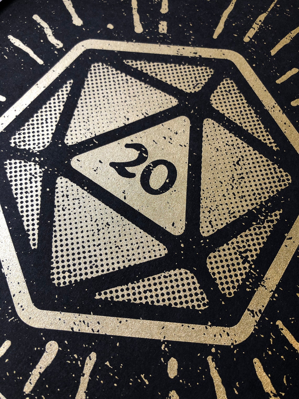 D20 Critical Hit Poster Dice Roll for Initiative Game | Etsy