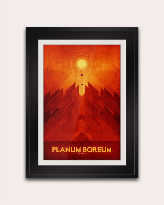 Planum Boreum on Mars Postcard or Poster Galaxy Art Print | Etsy