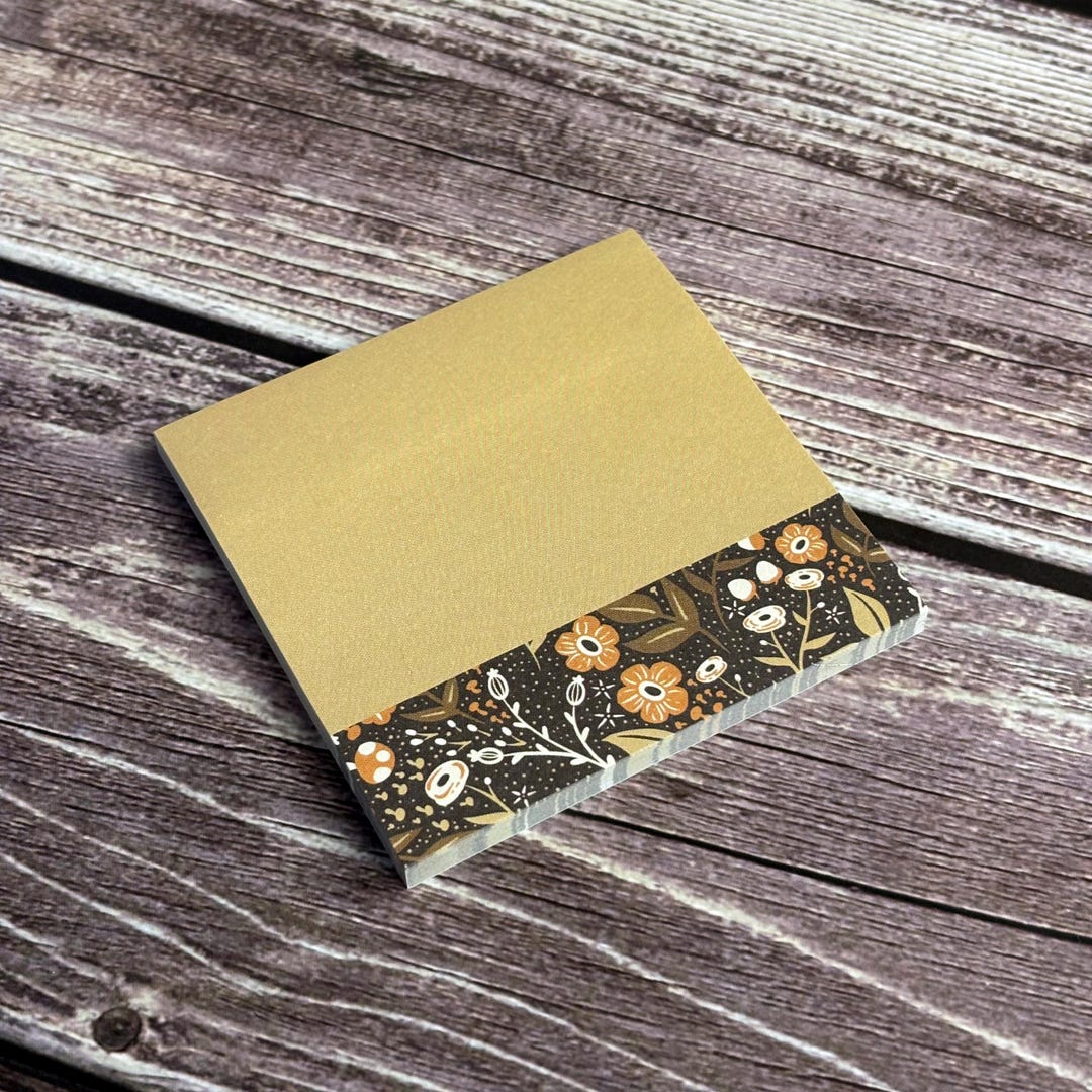 Wicked Wildflowers - Amber - Sticky Notes - Etsy