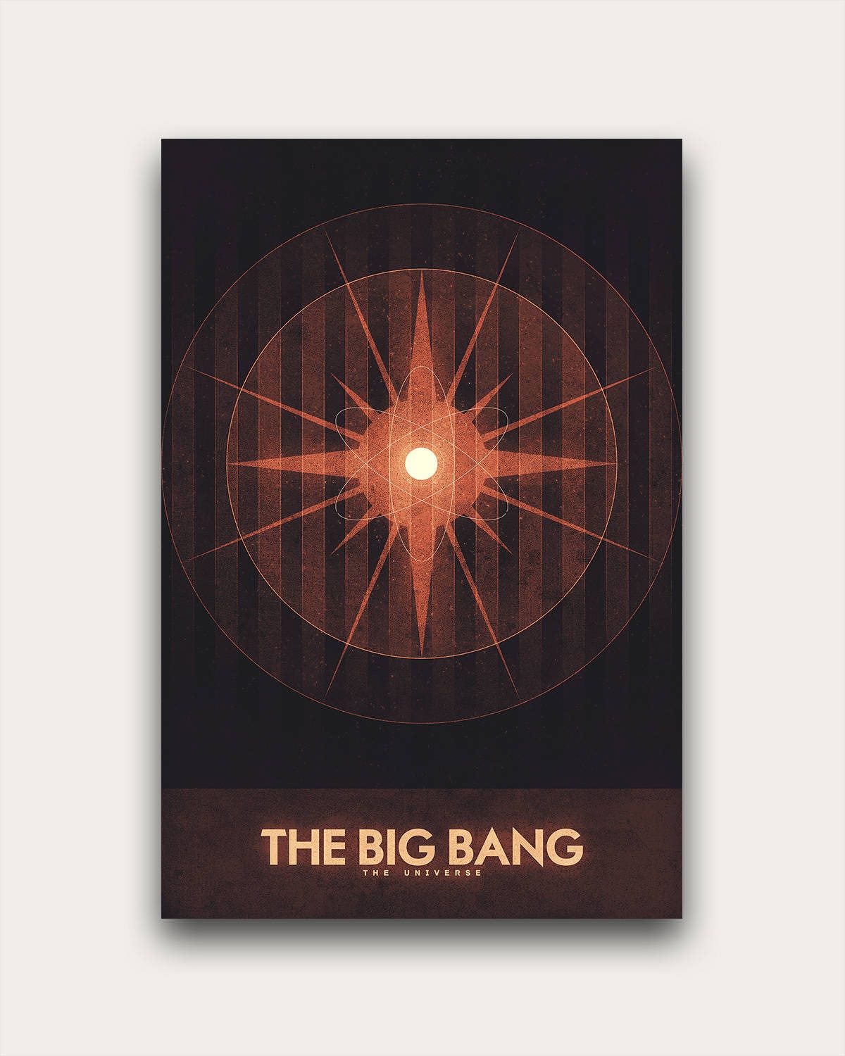 The Big Bang - Theory - Space Travel Postcard or Poster - Minimalist ...