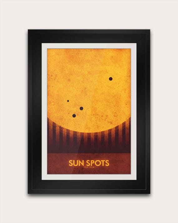 Sun Spots Postcard or Poster Galaxy Art Print Space | Etsy