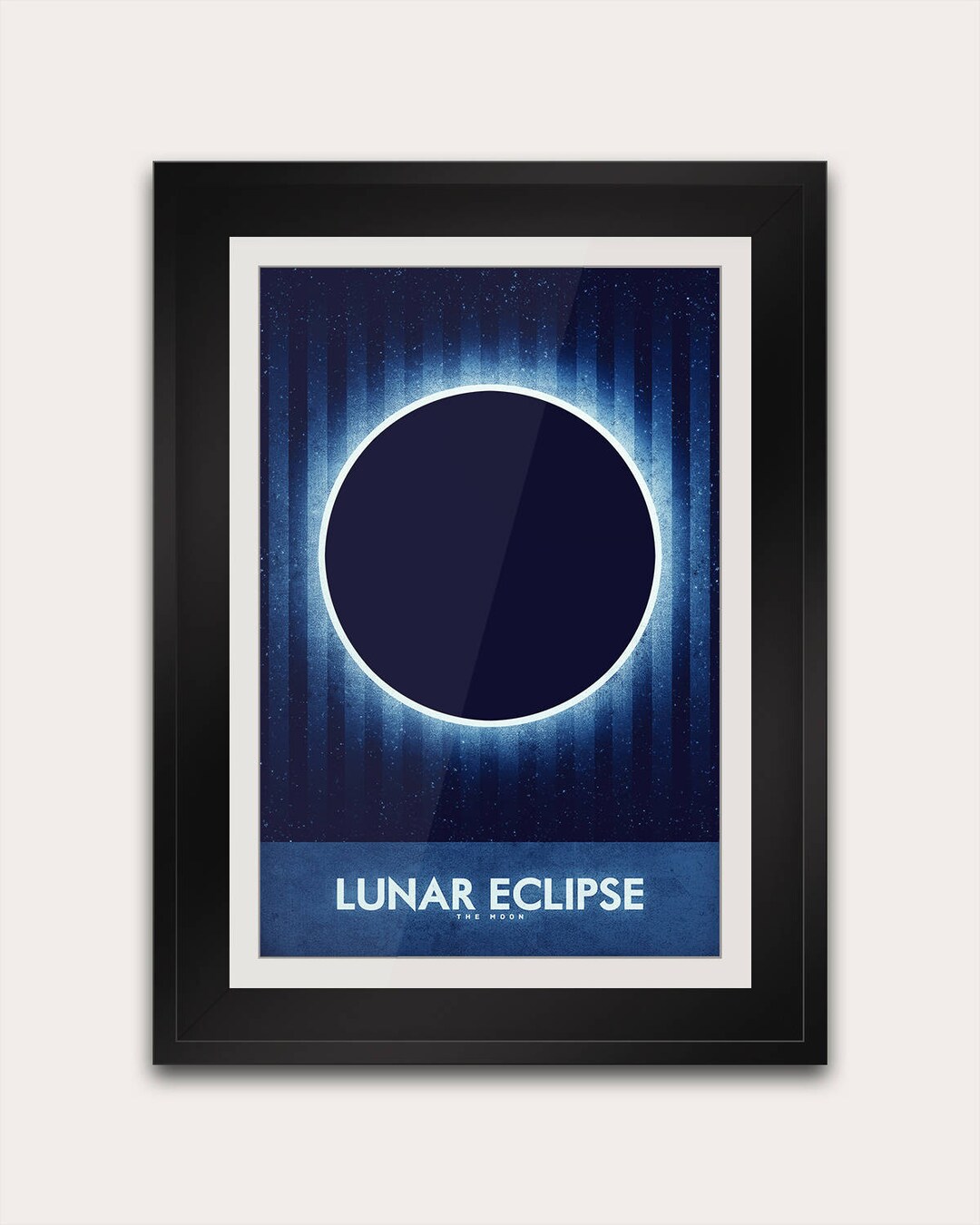 Lunar Eclipse - Postcard or Poster - Galaxy Art Print - Space Travel ...