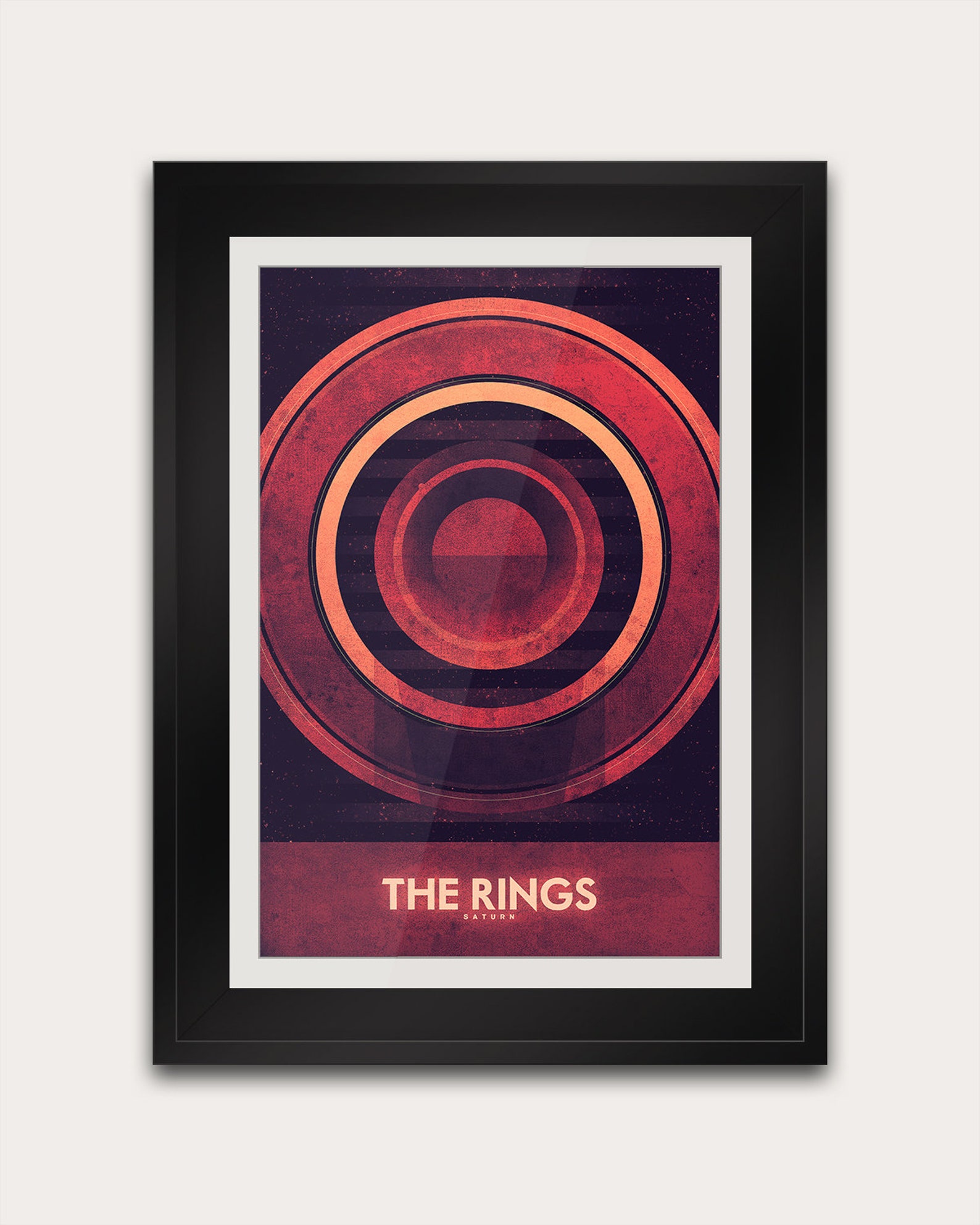 The Rings of Saturn Postcard or Poster Galaxy Art Print - Etsy